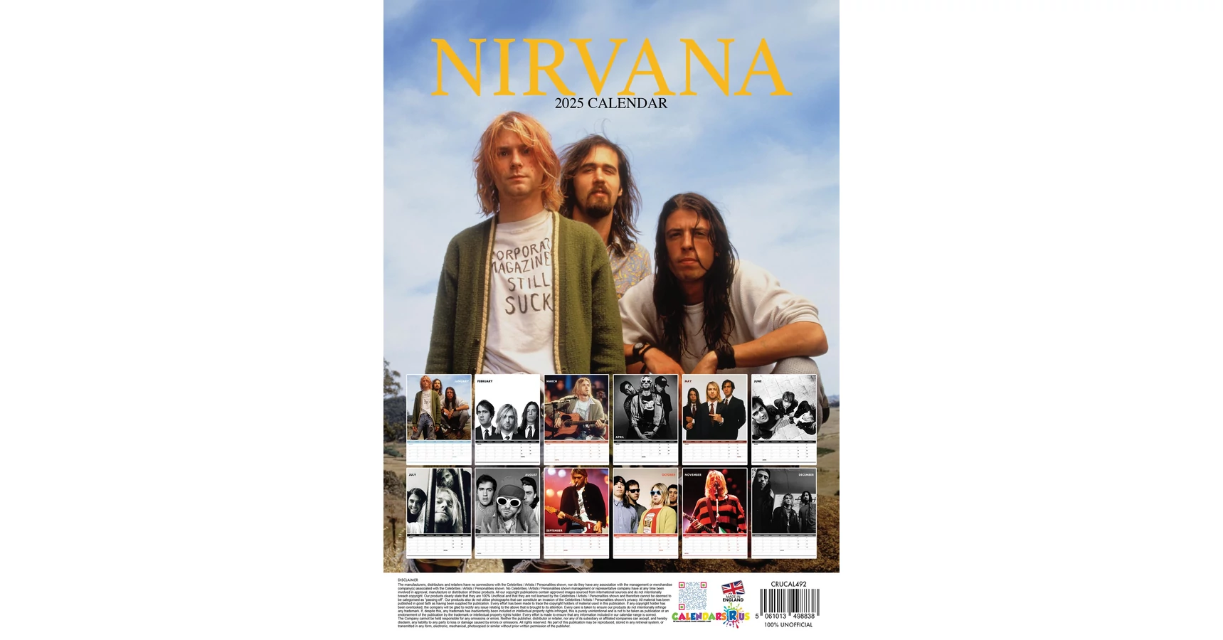 Nirvana :: 2025-ös falinaptár [A3] Ár: 4.400 Ft